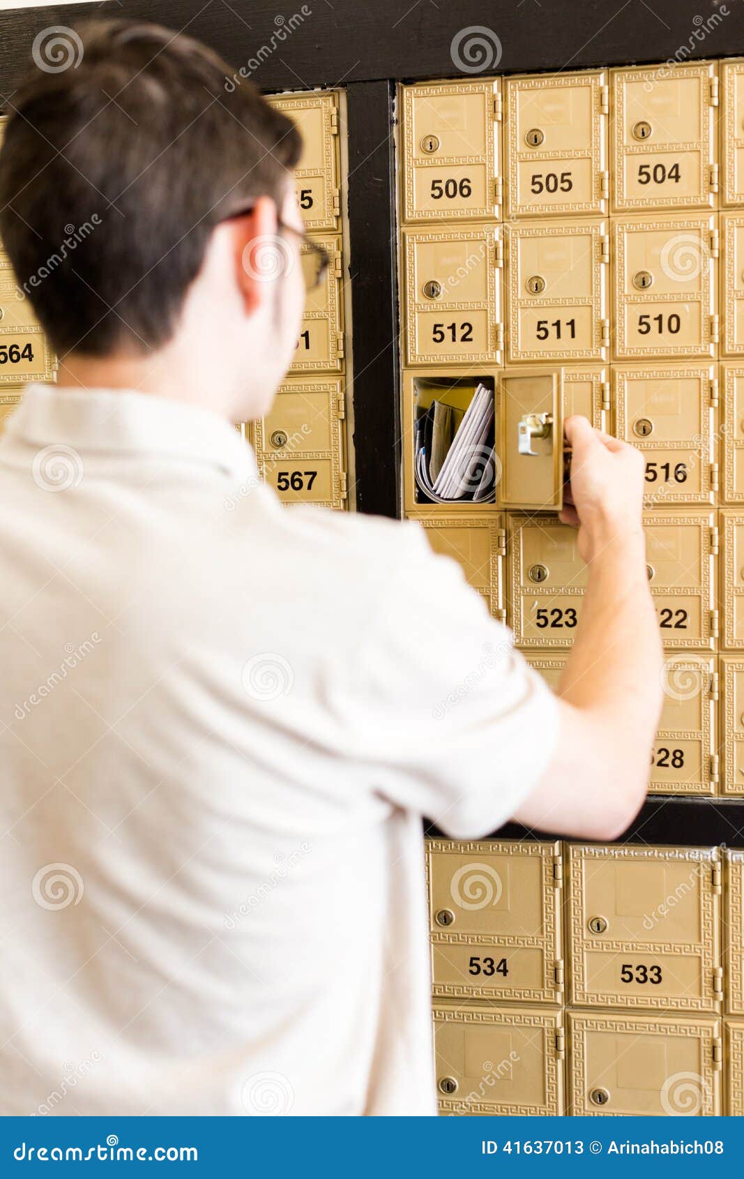 Checking mail stock image. Image of closed, teen, college - 41637013