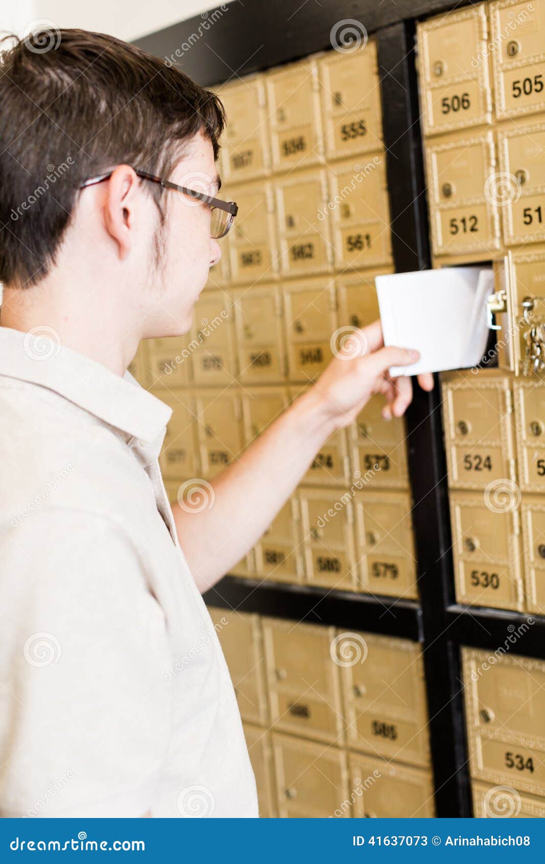 Checking mail stock image. Image of young, people, adolescent - 41637073