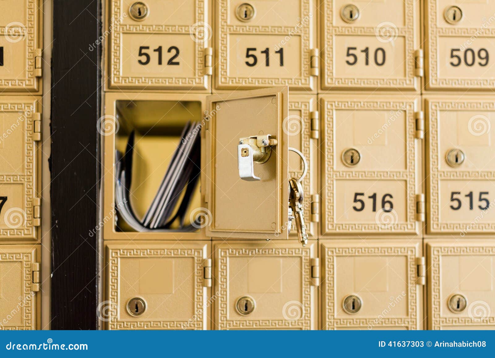 Checking mail stock image. Image of campus, metal, college - 41637303