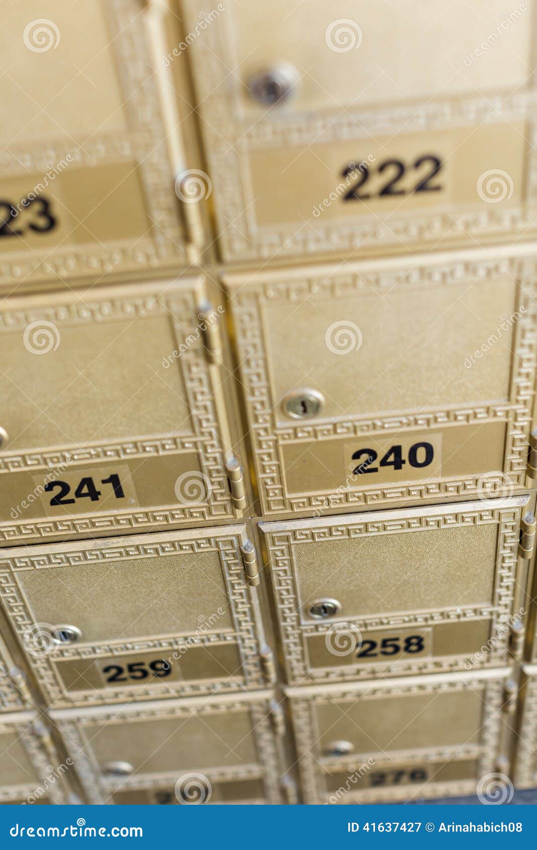 Checking mail stock image. Image of boxes, closed, mailbox - 41637427