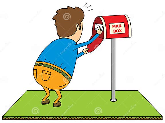 Checking mailbox stock vector. Illustration of message - 28275751