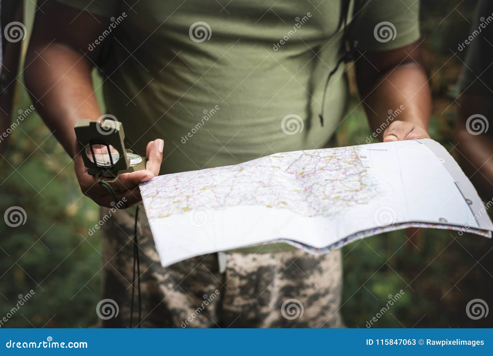 Checking on the Map for Directions Stock Image - Image of lover ...