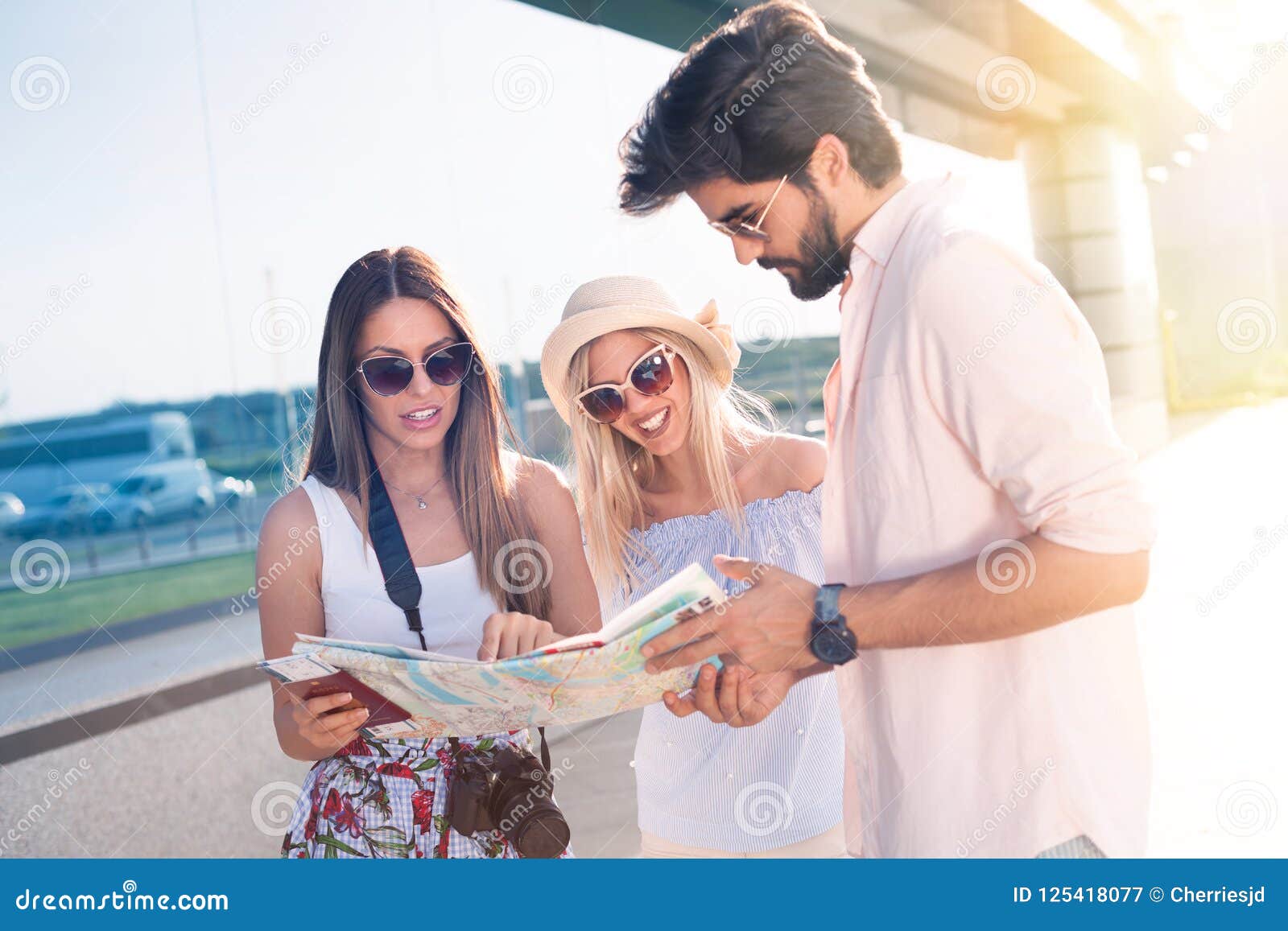 Checking map stock image. Image of city, lifestyle, cityscape - 125418077