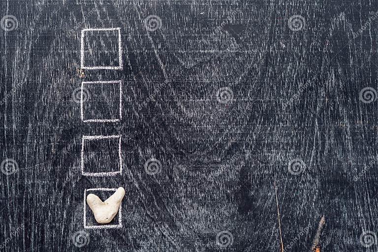 Checking Mark on Checklist, Tick in the Box Concept. Stock Illustration ...