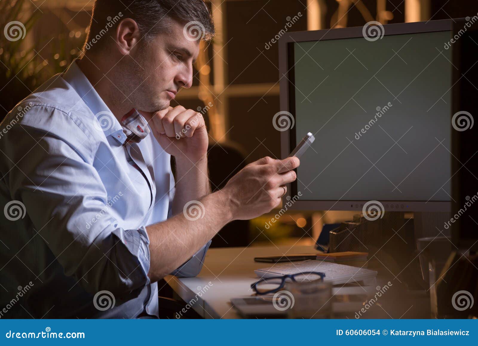 Checking the messages stock photo. Image of mobile, hard - 60606054