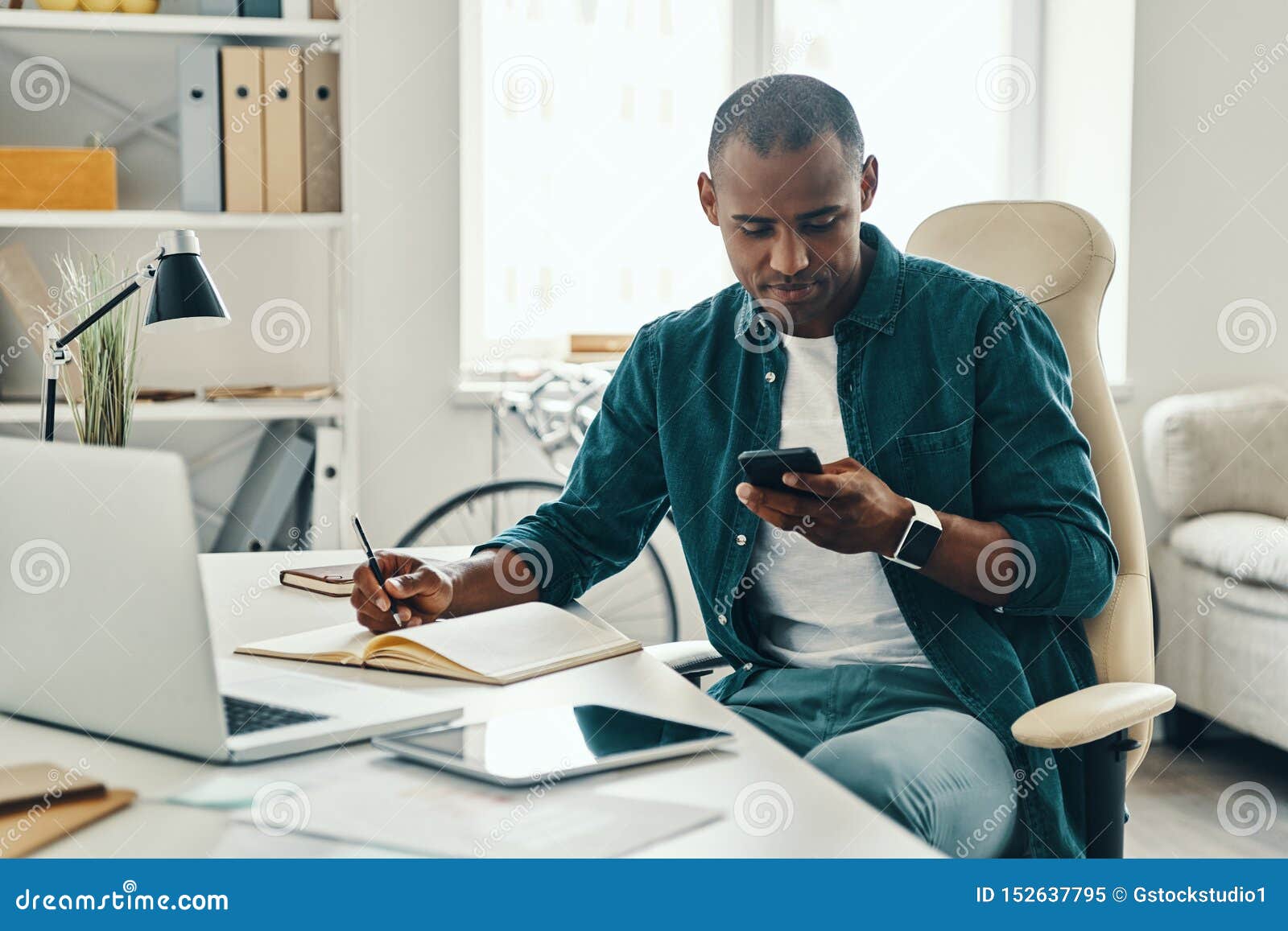 Checking messages. stock image. Image of messaging, males - 152637795