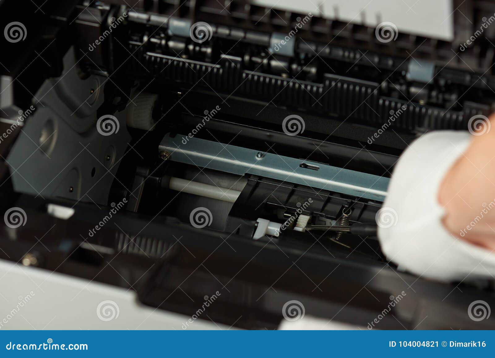 Checking Modern Printer Mechanism Stock Image - Image of industry ...