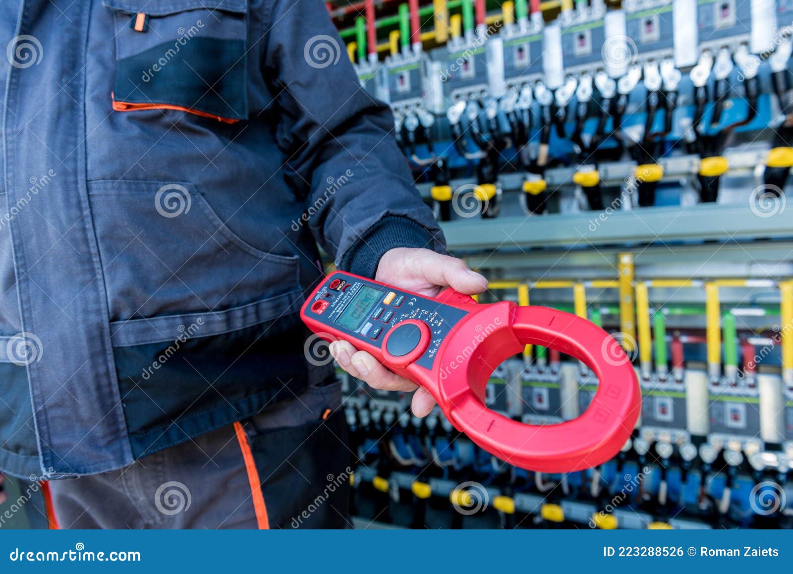 Checking the Operating Voltage Levels of the Solar Panel Switchgear ...