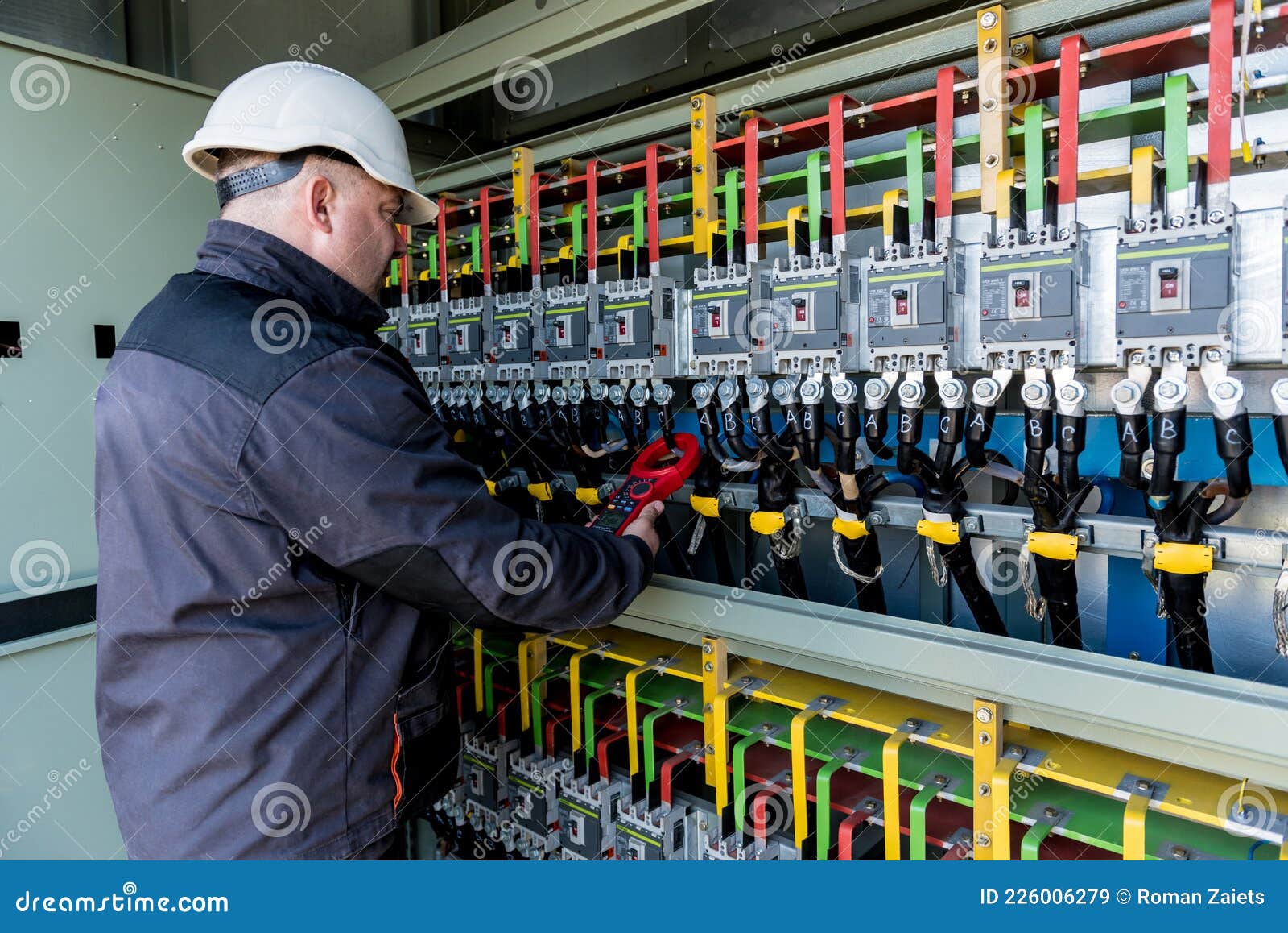 Checking the Operating Voltage Levels of the Solar Panel Switchgear ...