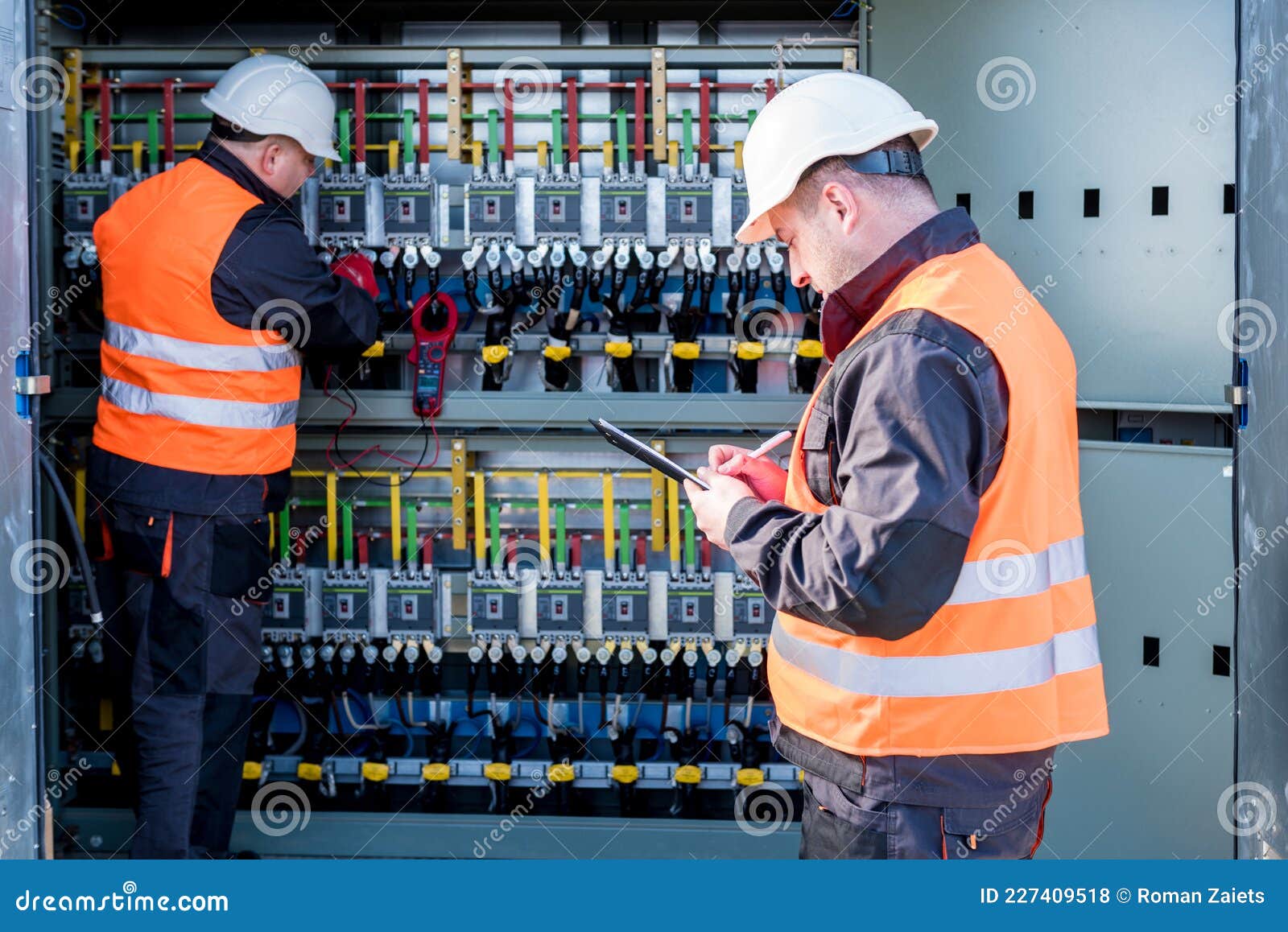 Checking the Operating Voltage Levels of the Solar Panel Switchgear ...