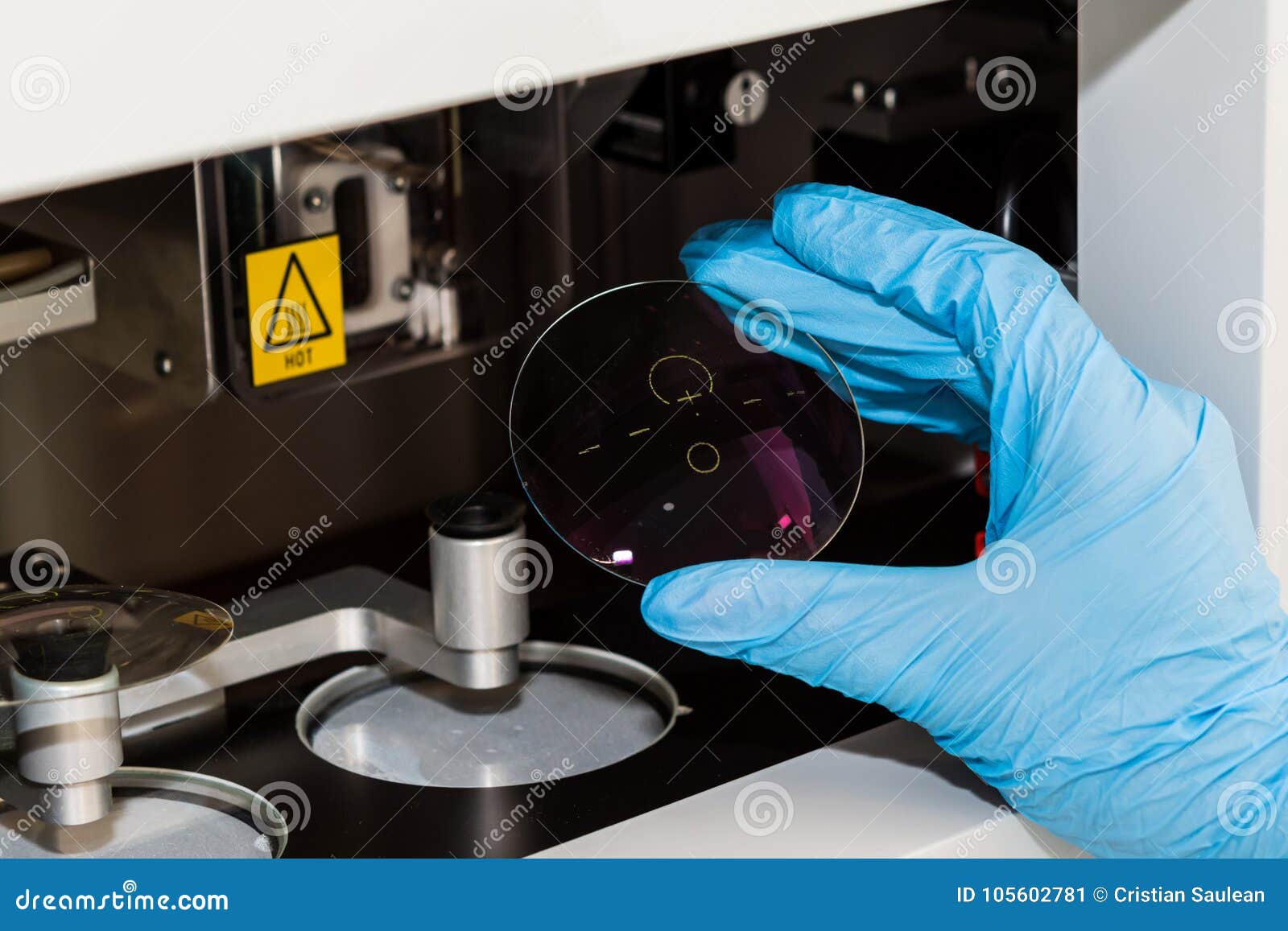Checking optical lenses stock image. Image of optical - 105602781