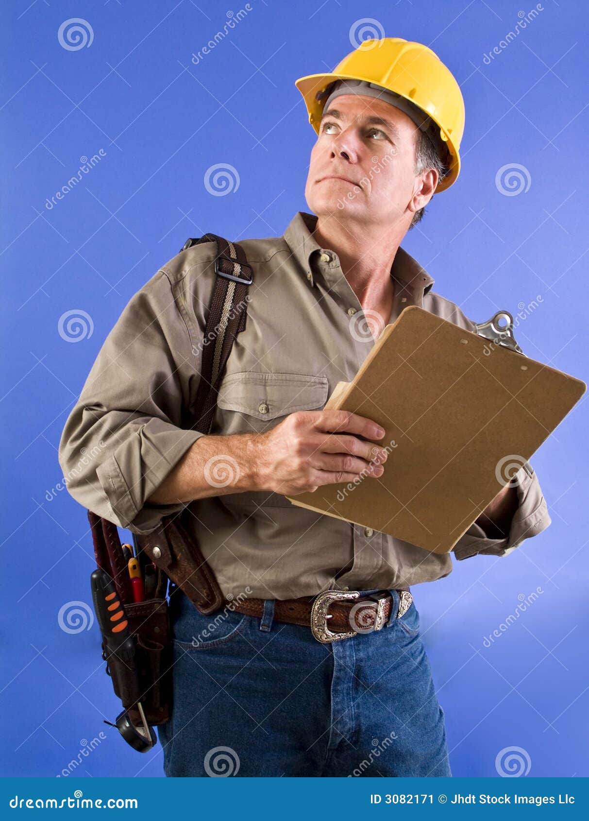 Checking Out the Job stock image. Image of examine, foreman - 3082171