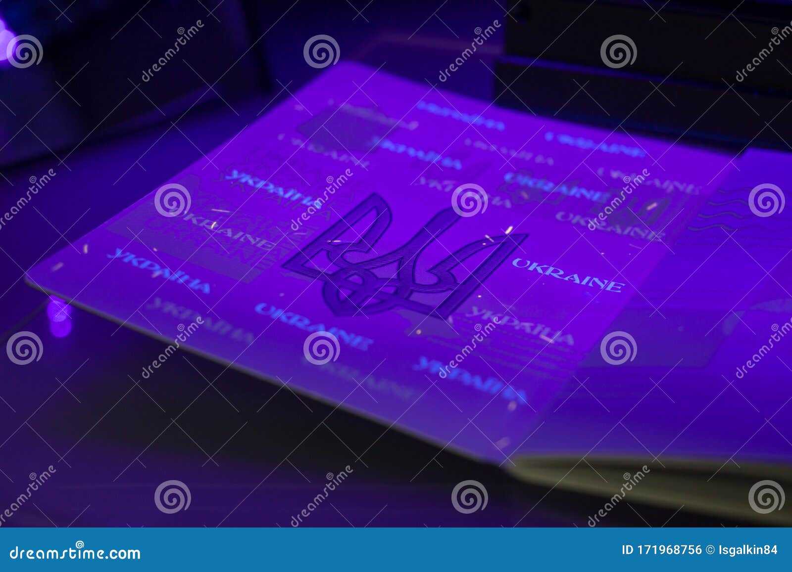 Checking the Passport for Fraud in UV Light, Detection of Luminescence ...