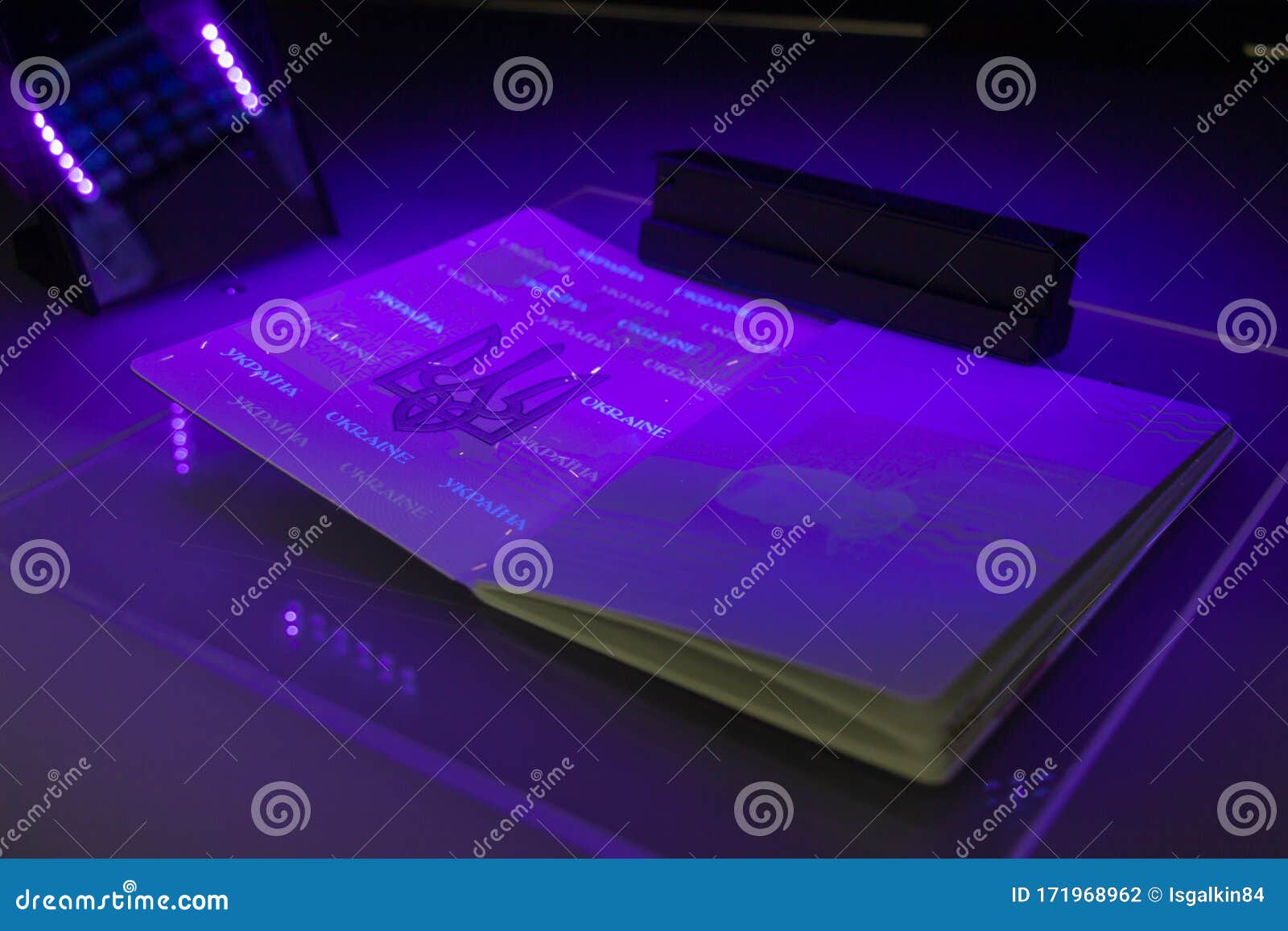 Checking the Passport for Fraud in UV Light, Detection of Luminescence ...
