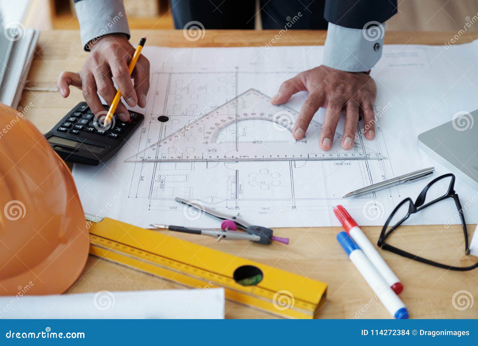 Checking plan stock photo. Image of table, business - 114272384