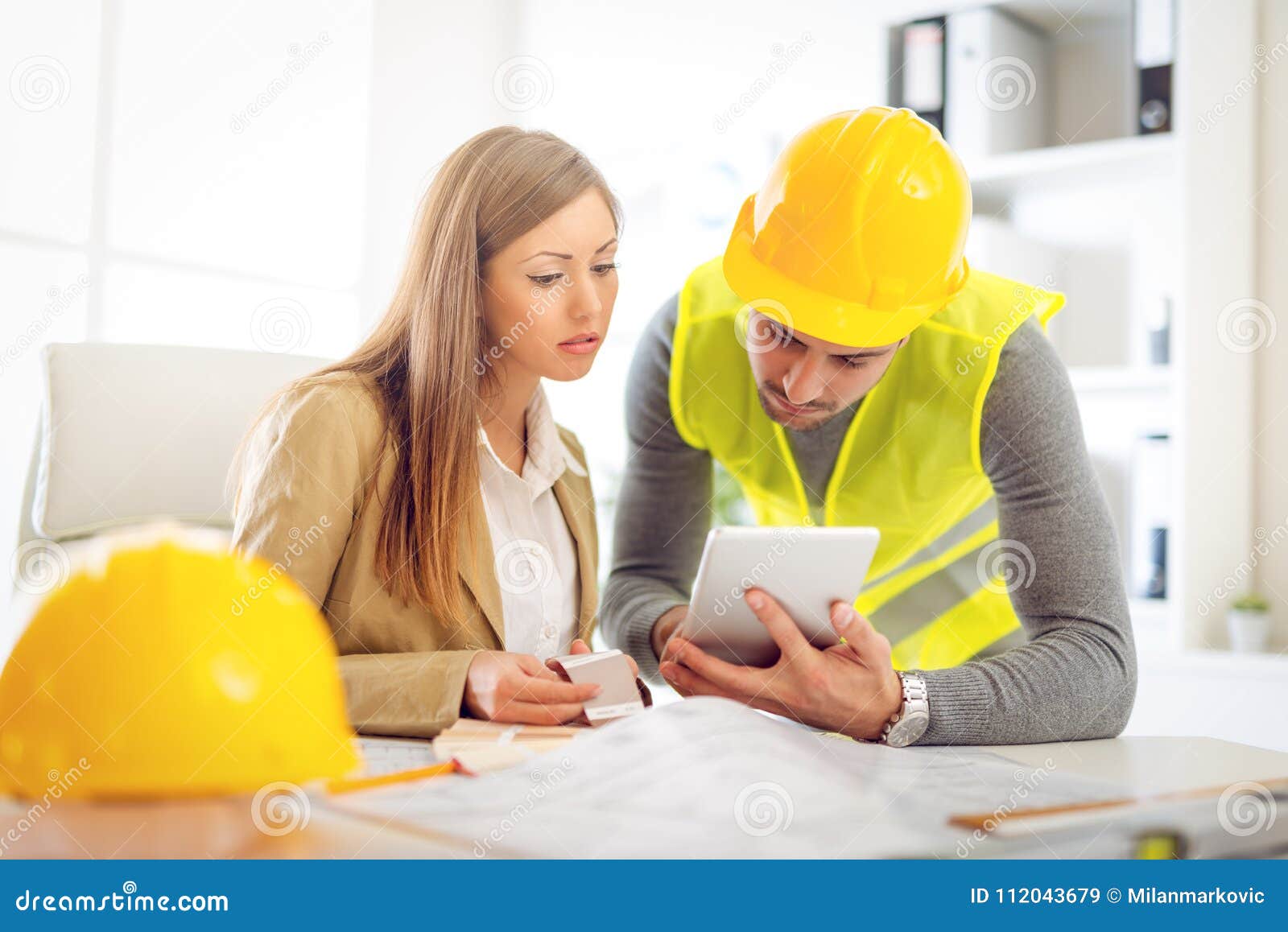 Checking Plan Project stock image. Image of professional - 112043679