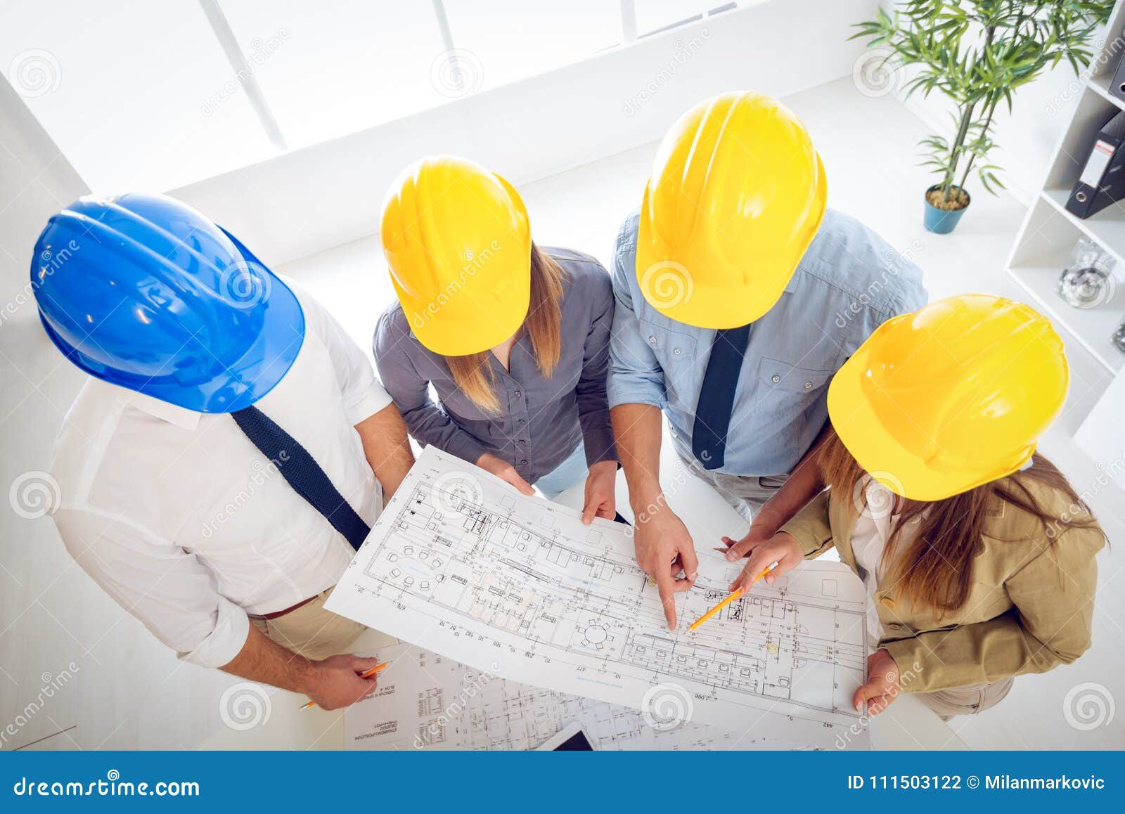 Checking Plan Project stock photo. Image of planning - 111503122