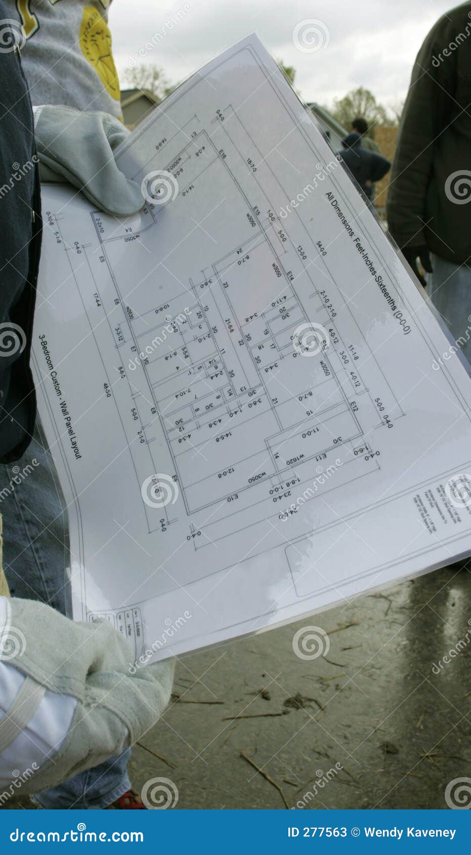 Checking the Plans stock image. Image of worker, master - 277563