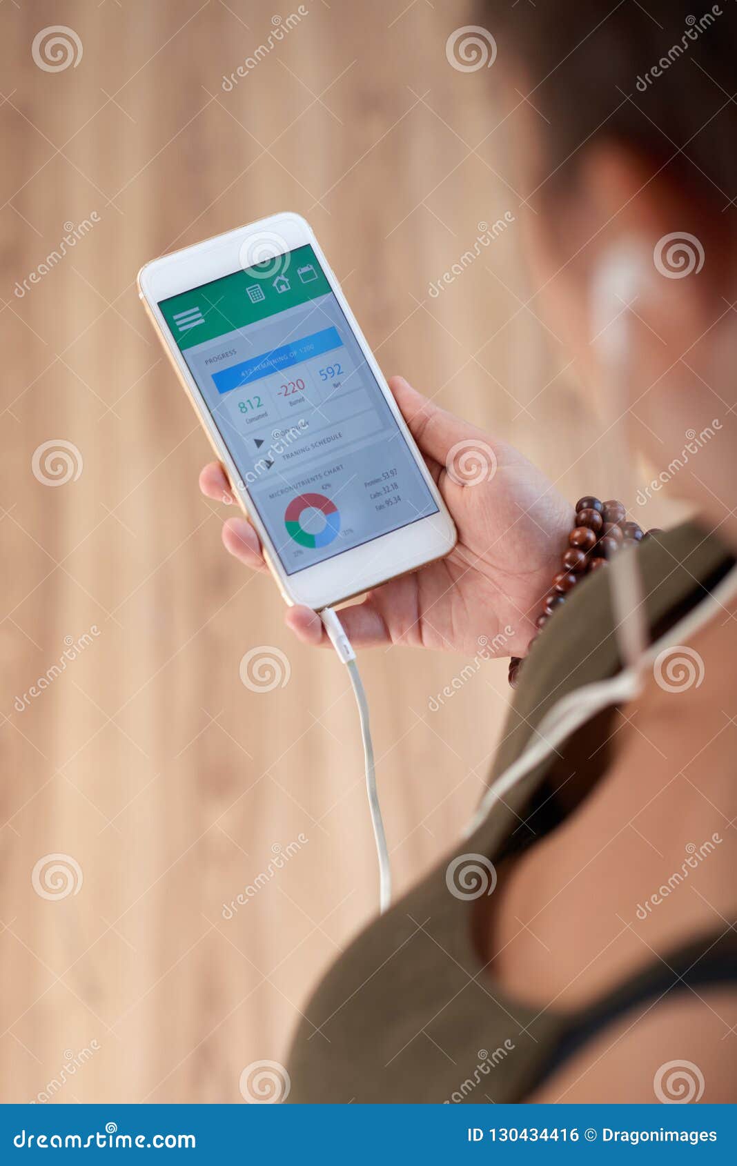 Checking progress stock photo. Image of workout, information - 130434416