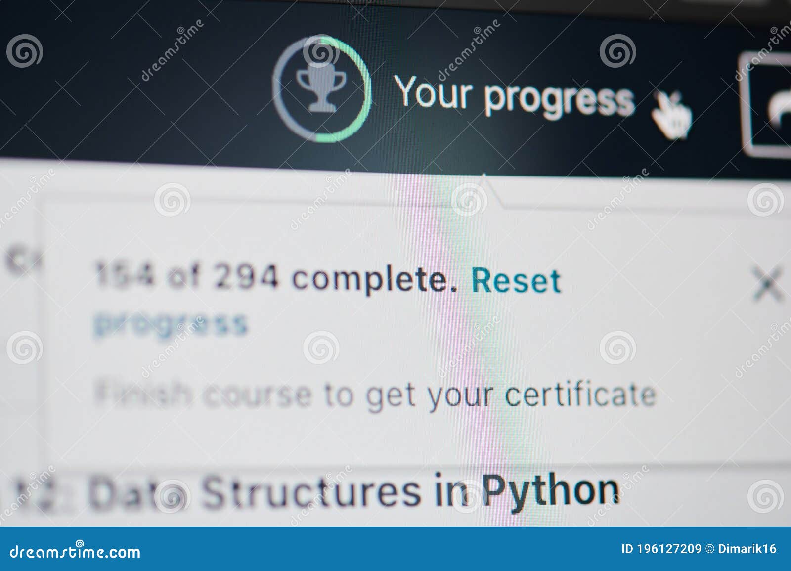 Checking Progress in Udemy Platform Editorial Stock Image - Image of ...