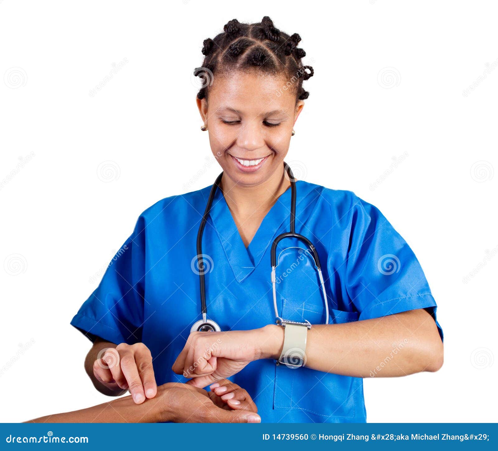 Checking pulse stock photo. Image of body, count, female - 14739560