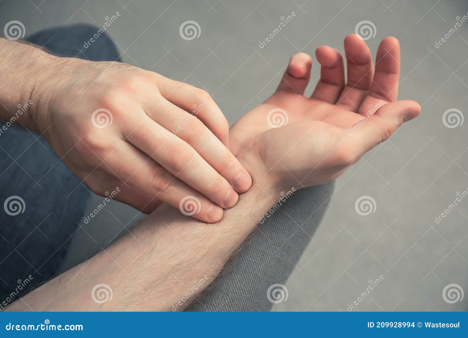 Checking the pulse stock photo. Image of veins, doctor - 209928994