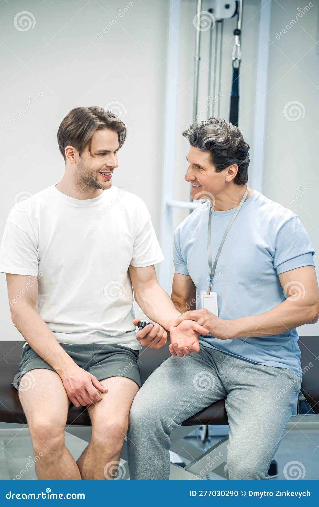 Doctor Checking the Patients Pulse Stock Photo - Image of doctor ...