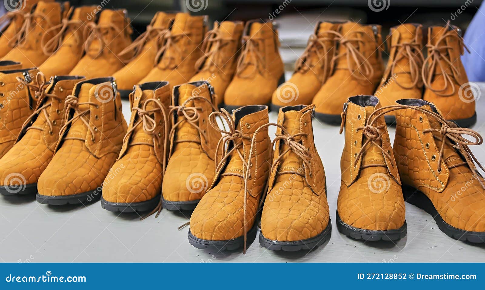 Checking the Quality of Shoes in a Shoe Factory Stock Photo - Image of ...