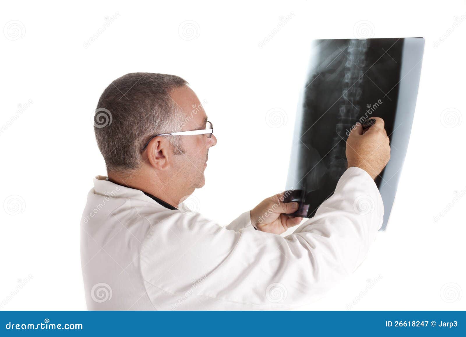 Checking radiography stock image. Image of doctor, radiography - 26618247