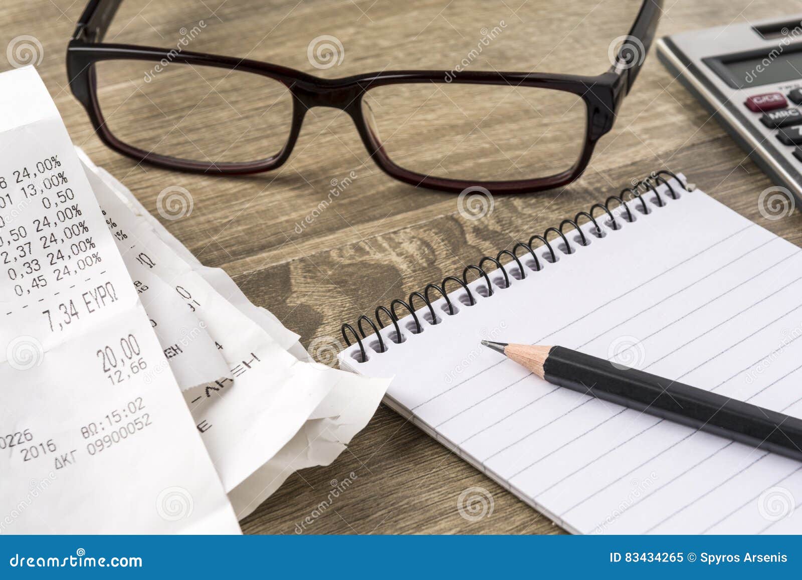 Checking receipt stock image. Image of balance, budget - 83434265