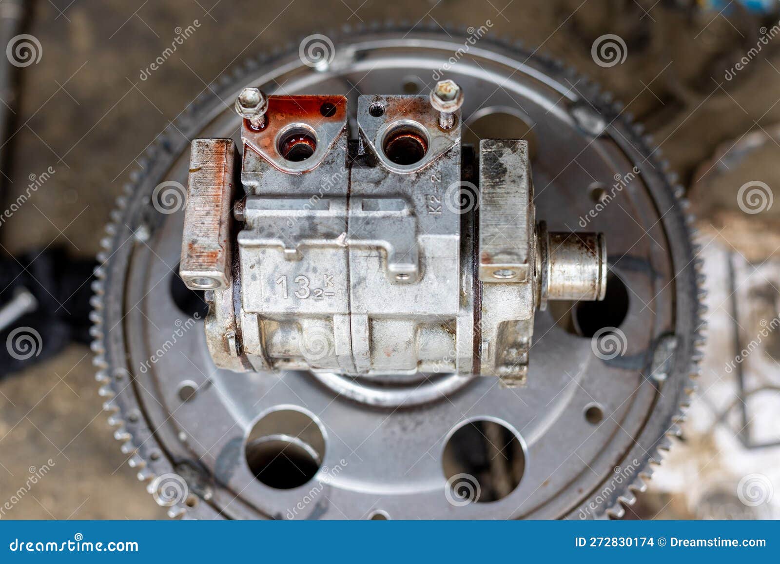 Repairing AC Compressor Stock Image | CartoonDealer.com #8683069