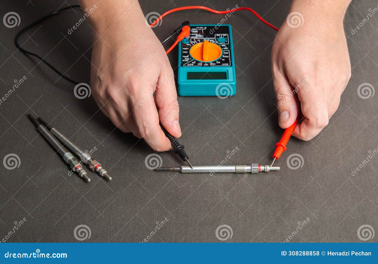 Checking the Serviceability of the Glow Plug with a Multimeter. Glow ...