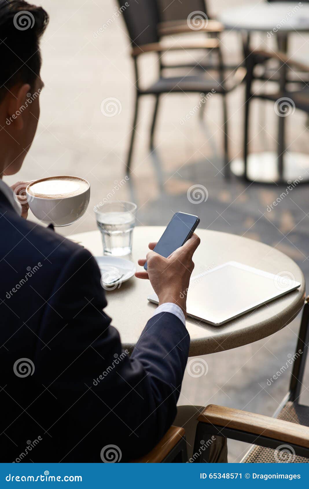 Checking smartphone stock image. Image of shoulder, texting - 65348571