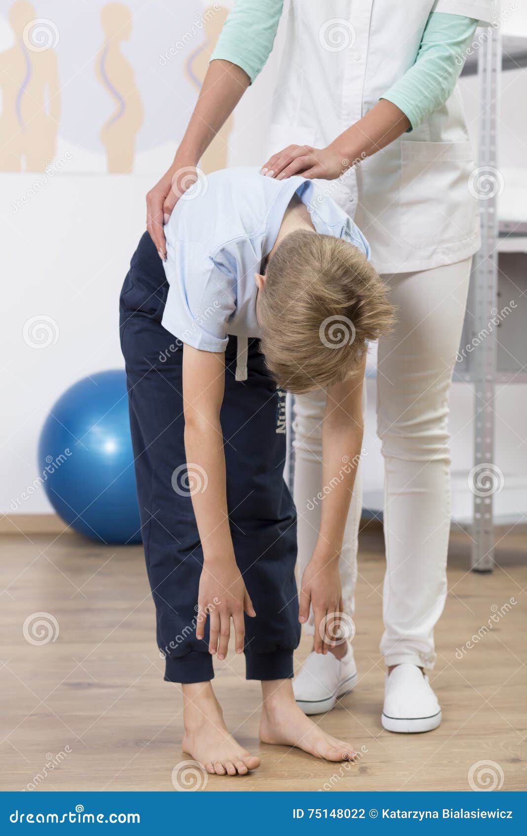 Checking spine curvature stock photo. Image of orthopedic - 75148022