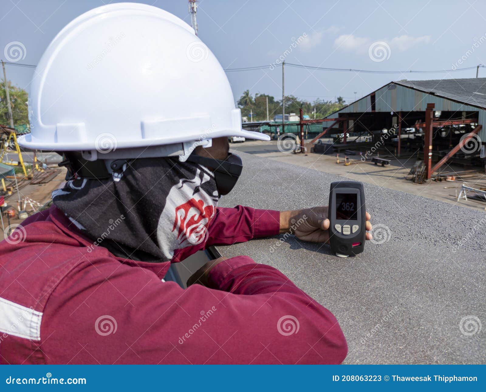 Checking Surface Profile of Steel Top Flange after Steel Grit Blasting ...