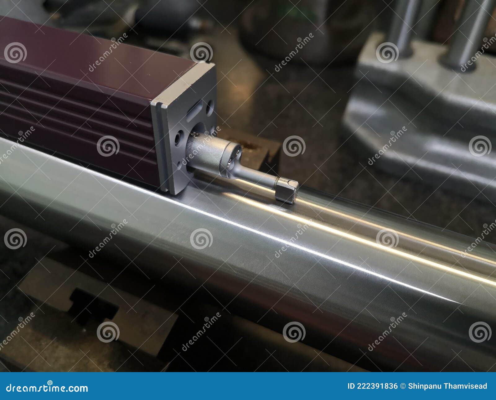 Checking Surface Profile Of Steel Top Flange After Steel Grit Blasting ...
