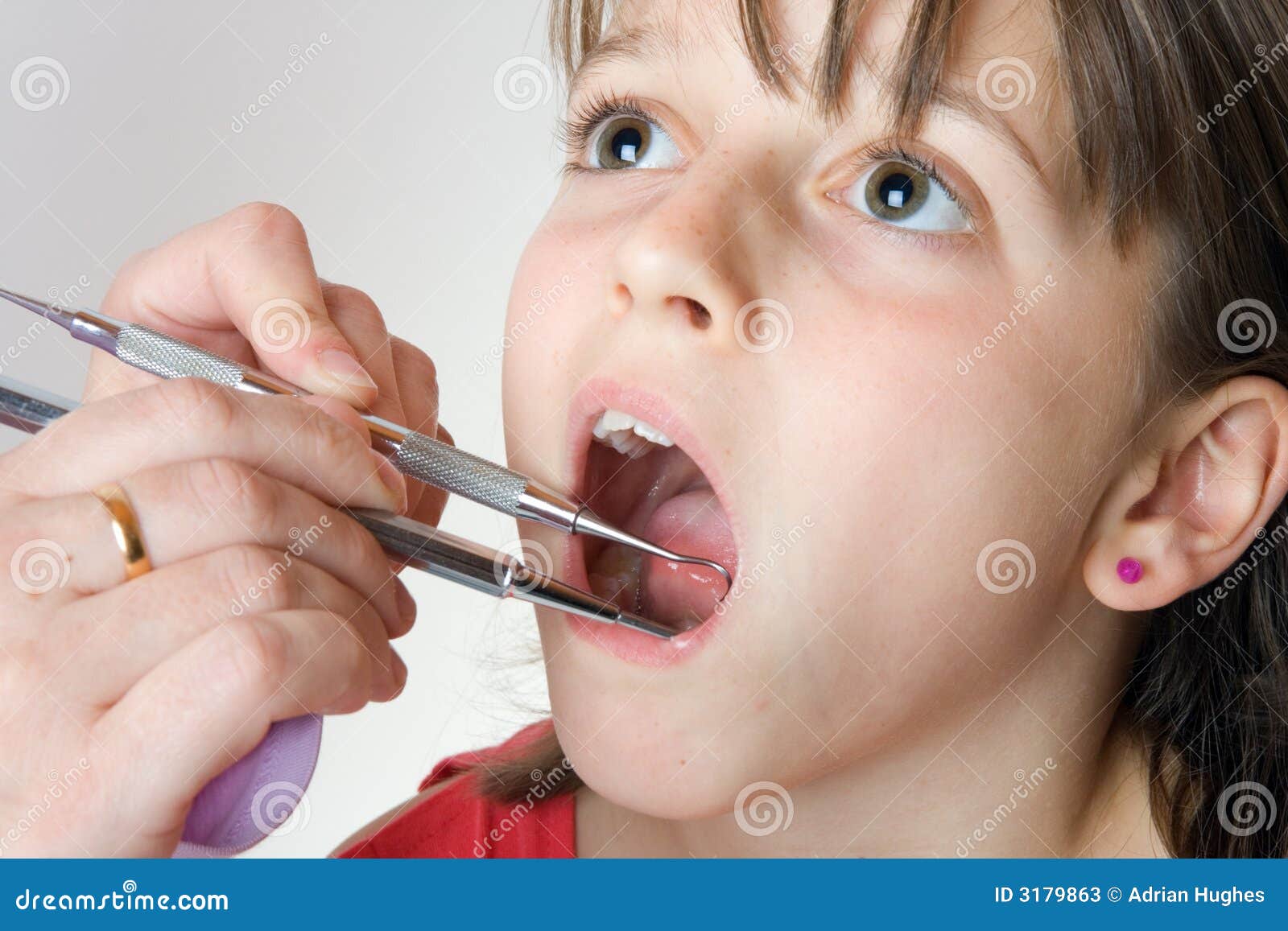 Checking Teeth stock image. Image of dental, face, scraper - 3179863