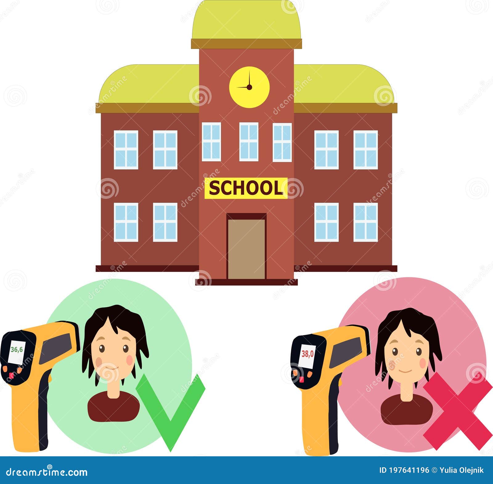 Checking Temperature School Stock Illustrations – 12 Checking ...