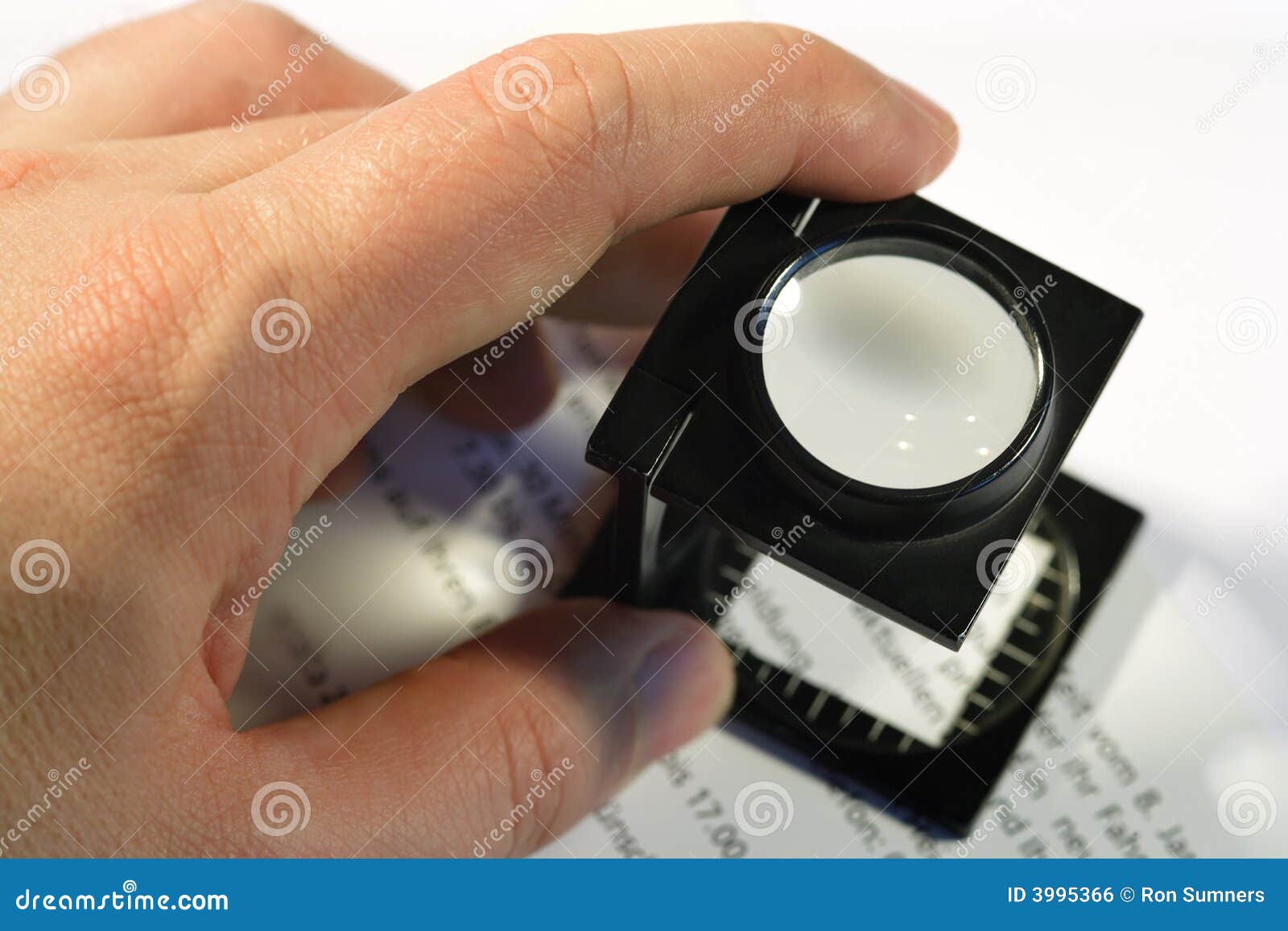 Checking the text stock photo. Image of magnifying, optical - 3995366