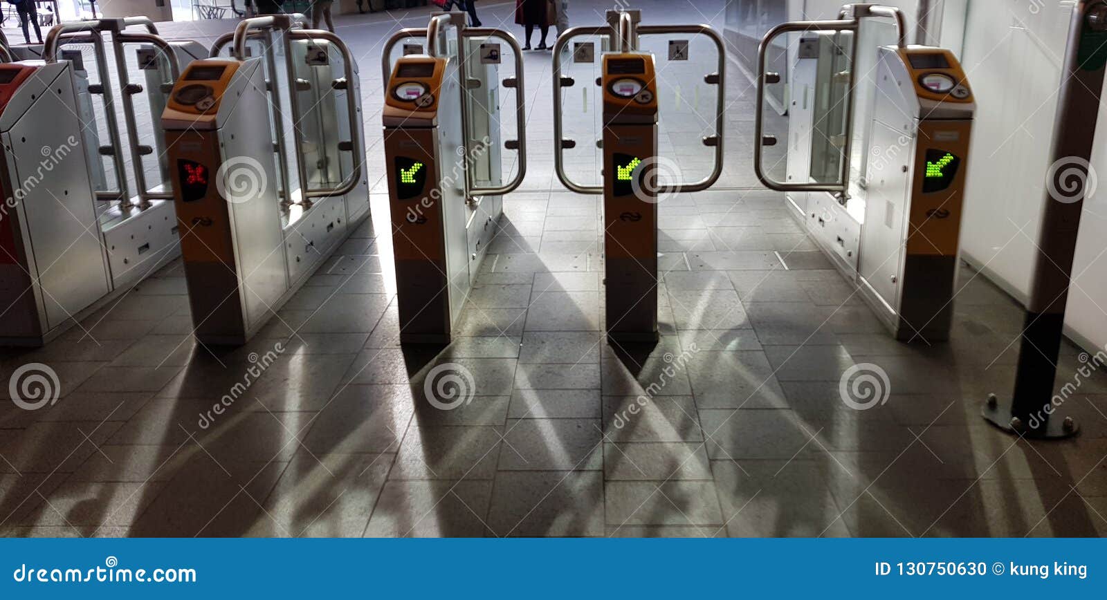 Checking Ticket Machine at Train Station Stock Photo - Image of ticket ...