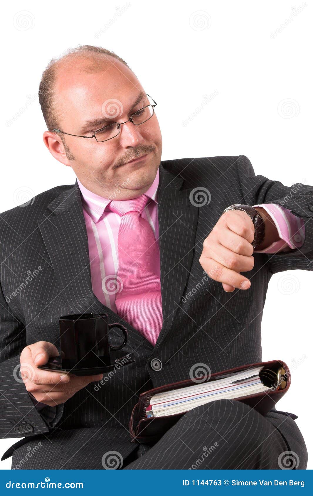 Checking the time stock image. Image of businessman, bored - 1144763