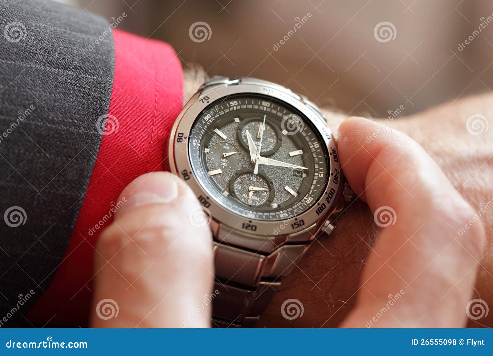 Checking the time stock photo. Image of luxury, touching - 26555098