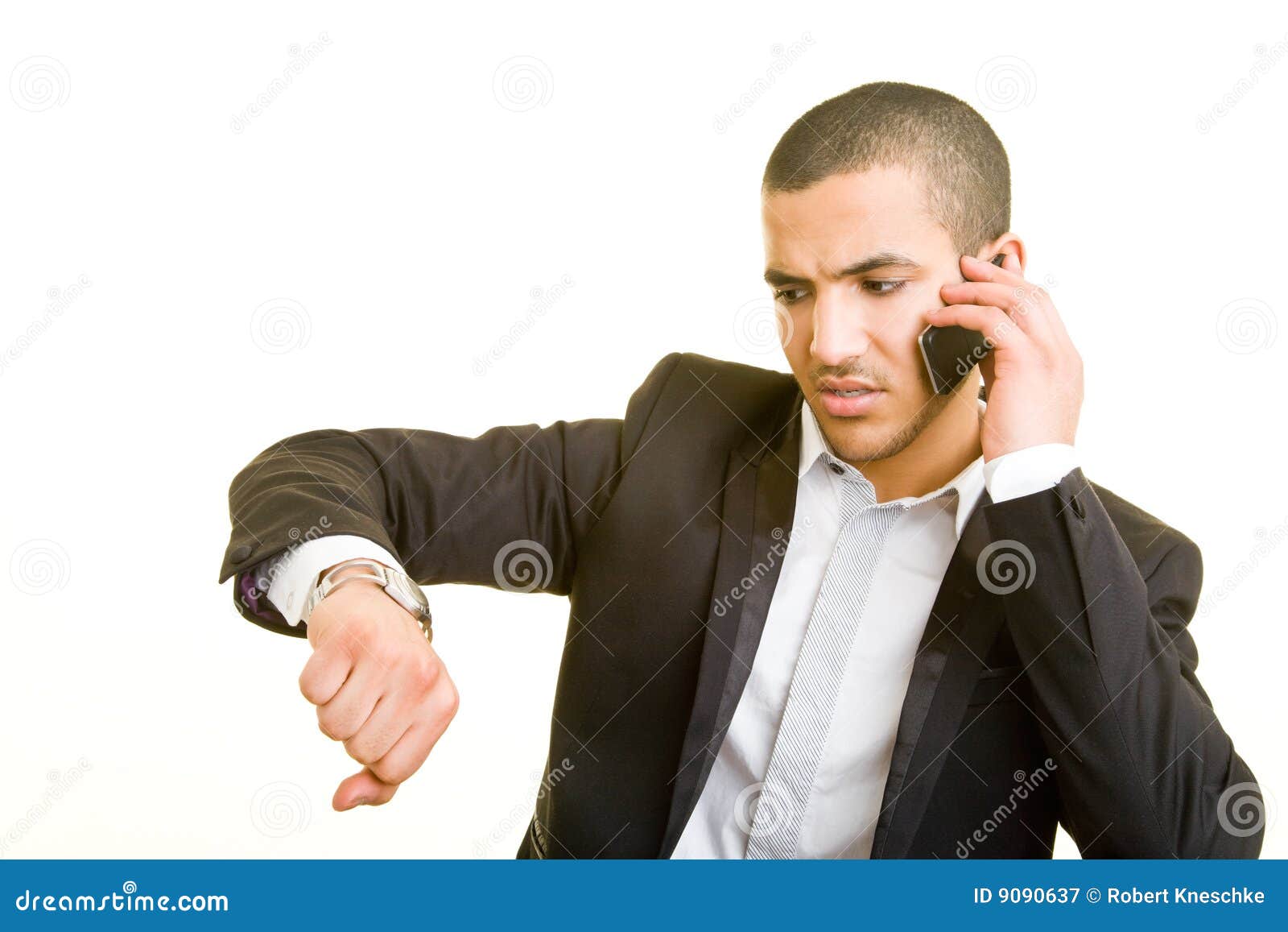Checking the time stock image. Image of person, ethnicity - 9090637