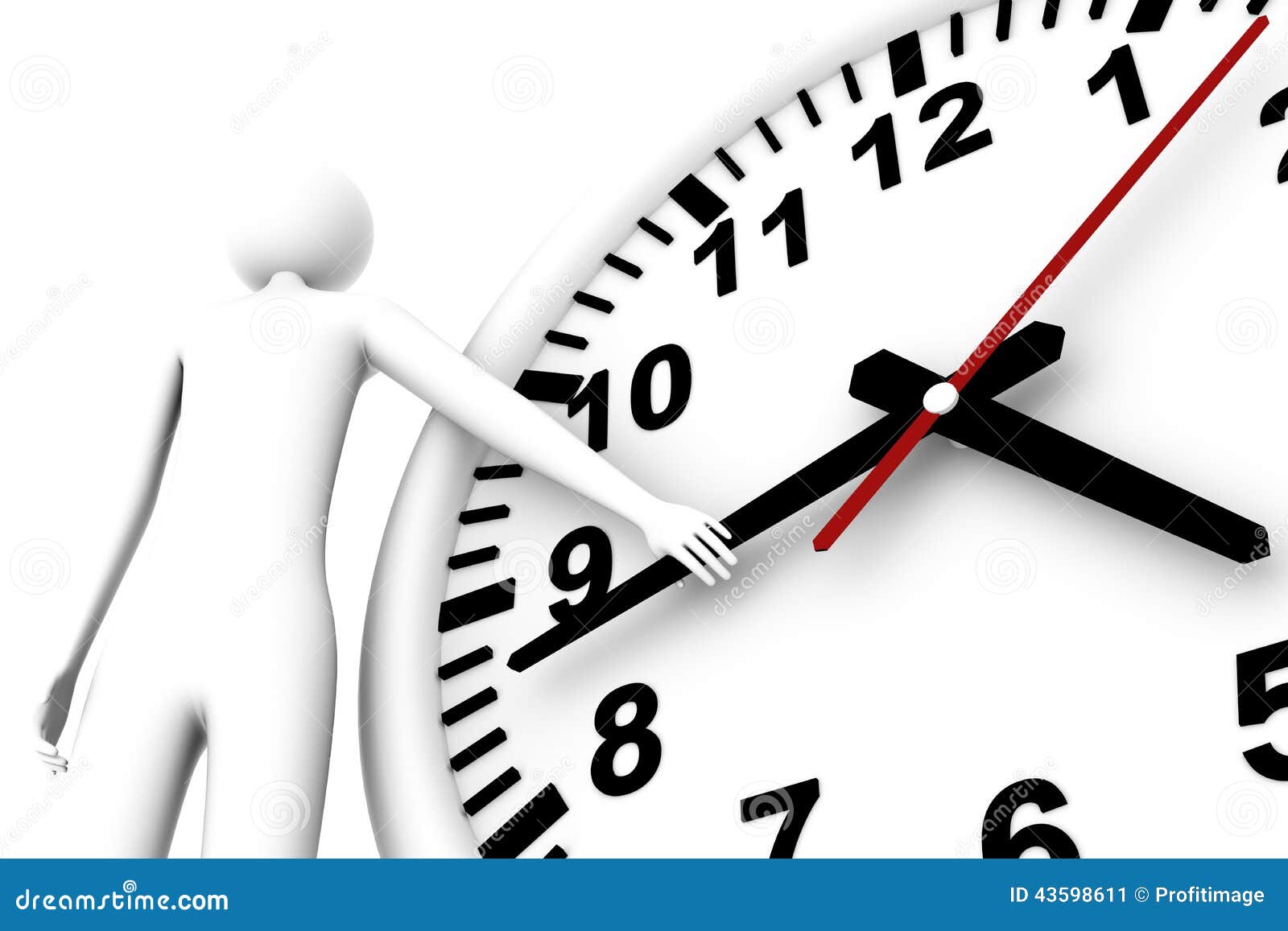Checking of time stock illustration. Illustration of render - 43598611