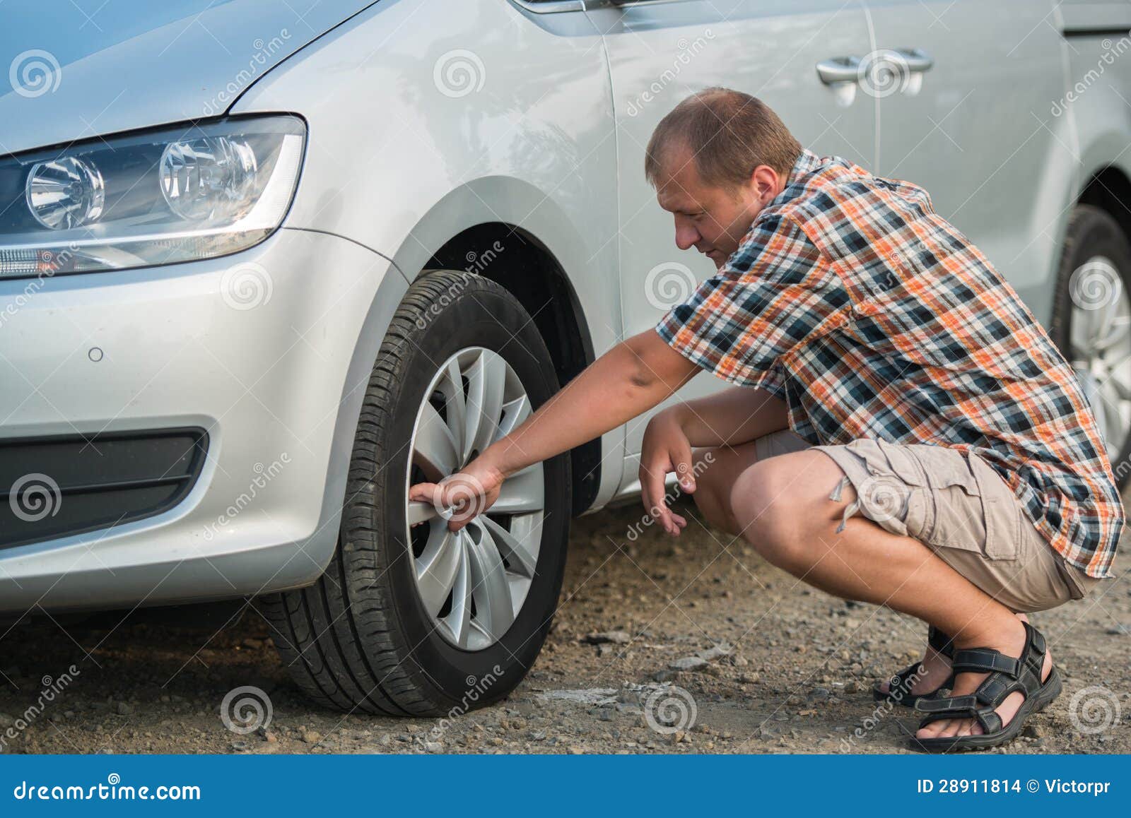 Checking tire stock photo. Image of inspect, checking - 28911814