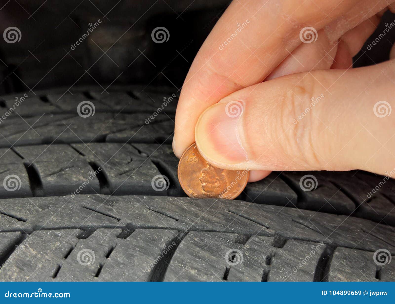 Checking Tire Tread Depth/wear with a Penny. Tire Safety and ... Checking Tire Tread Depth/wear with a Penny. Tire Safety and ...