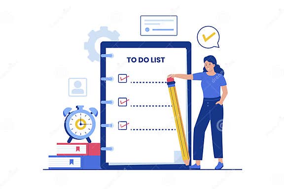 Checking on to do list stock illustration. Illustration of form - 315295164