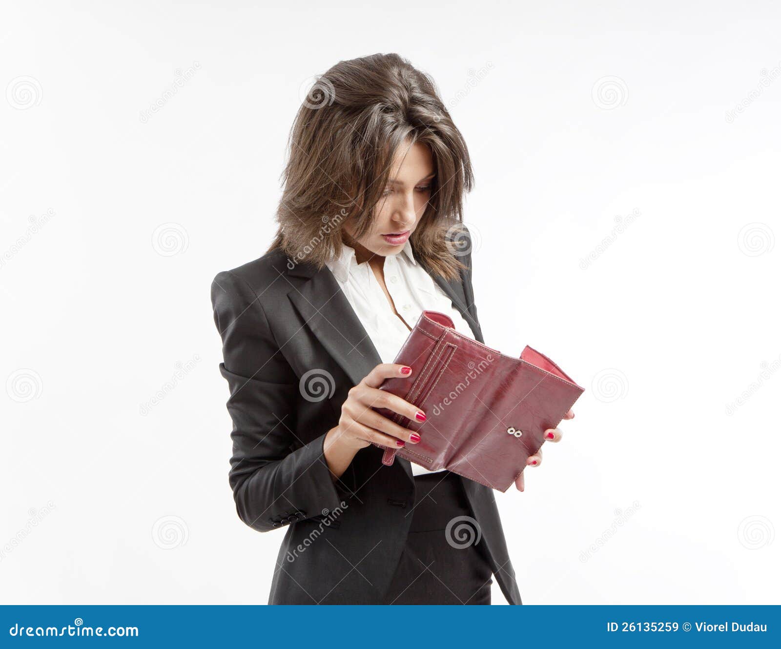 Checking the wallet stock image. Image of business, insecure - 26135259