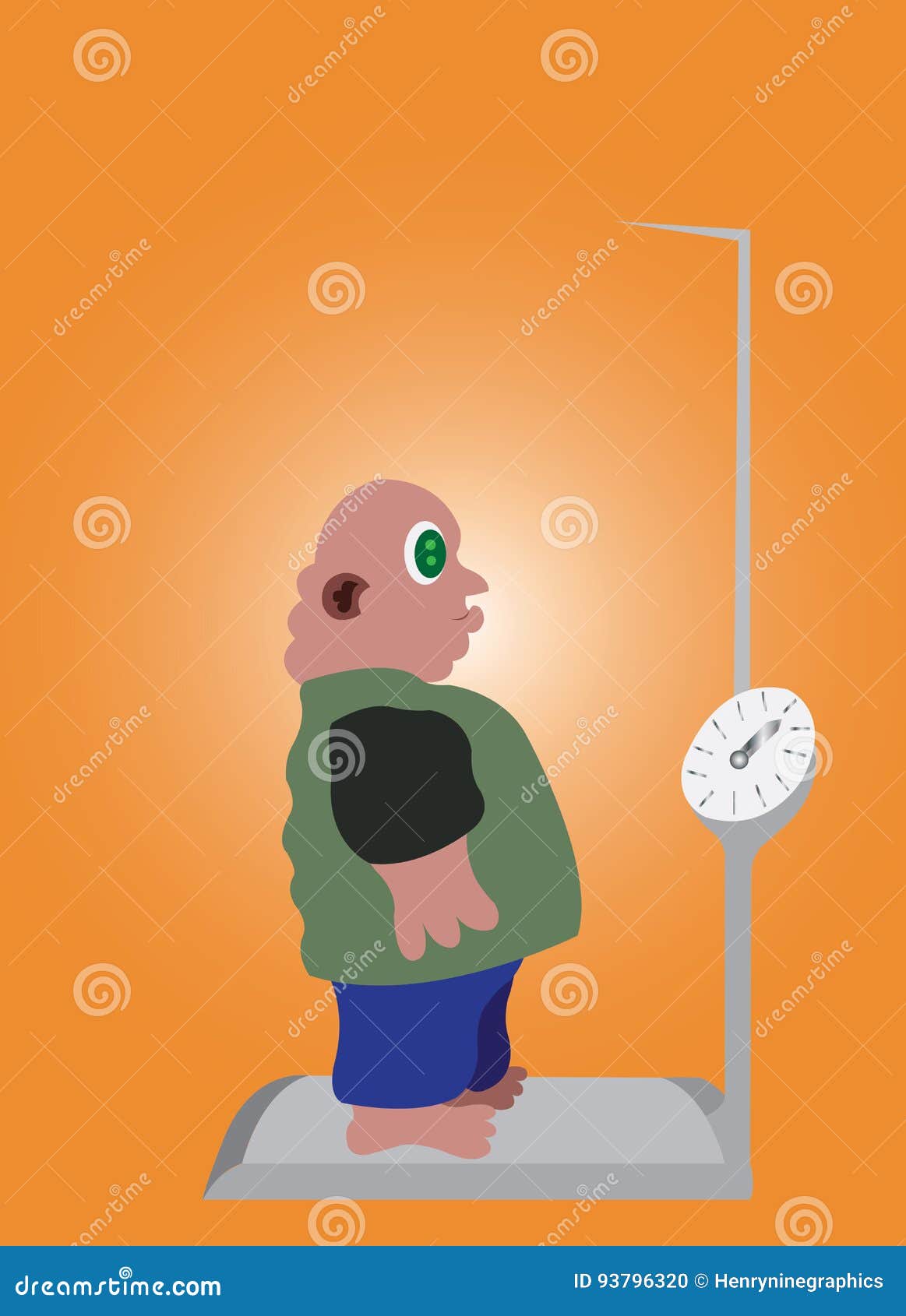 Checking Weight 2 stock vector. Illustration of blubber - 93796320