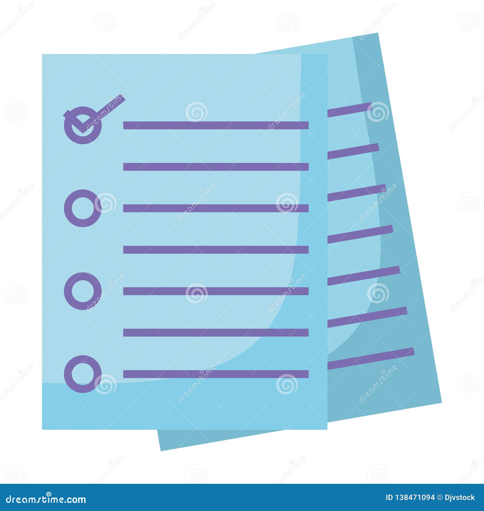 Checkist icon image stock vector. Illustration of office - 138471094